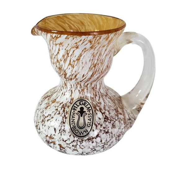 pilgrim glass | Accents | Pilgrim Glass Mcm Art Glass Pitcher Vase ...